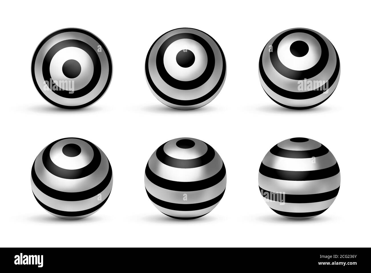 Cercle noir et blanc Banque d'images vectorielles - Alamy
