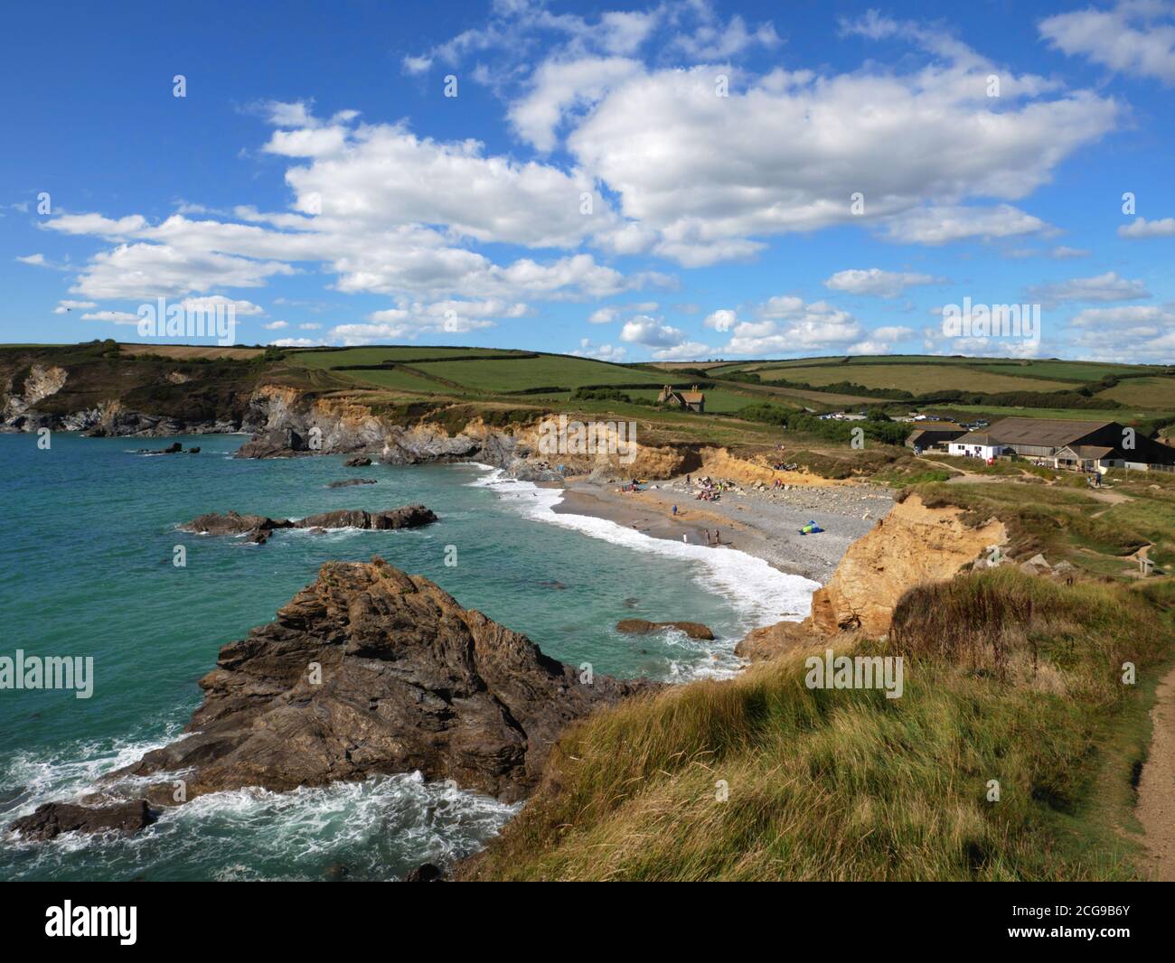 Gunwalloe cove Banque de photographies et d’images à haute résolution ...