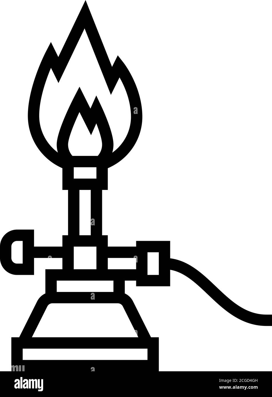 illustration isolée vectorielle de l'icône de la ligne d'équipement de ...
