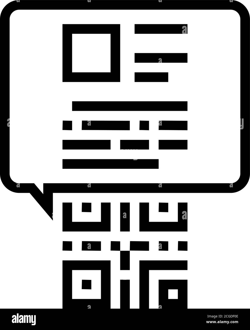 code qr pour l'illustration vectorielle isolée de l'icône de la gamme ...