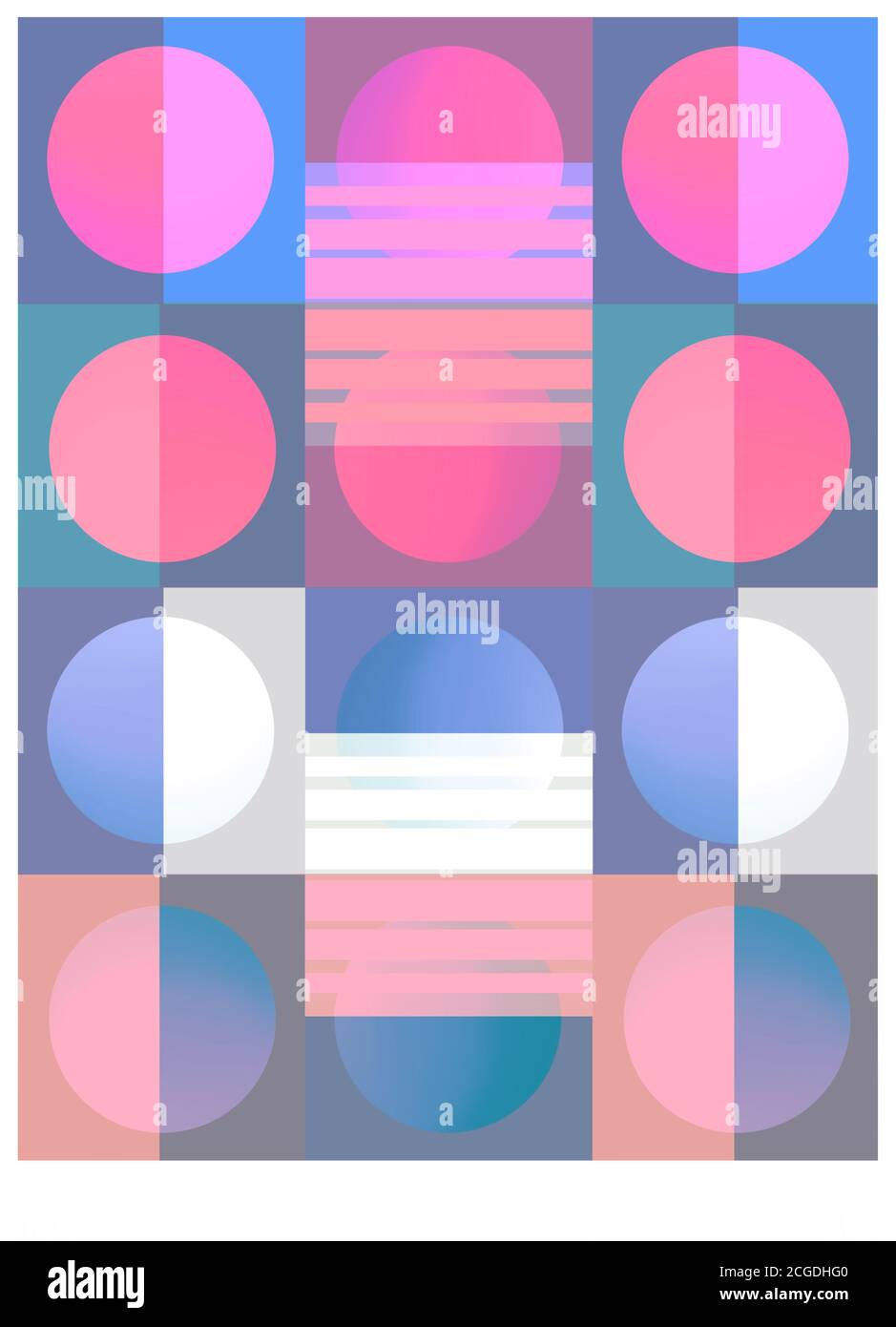 Phases of the moon illustration Banque d'images détourées - Alamy