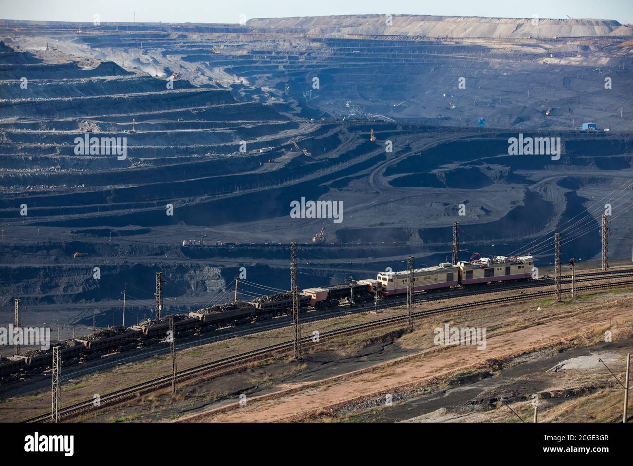Train de charbon de cargo Banque de photographies et d’images à haute ...