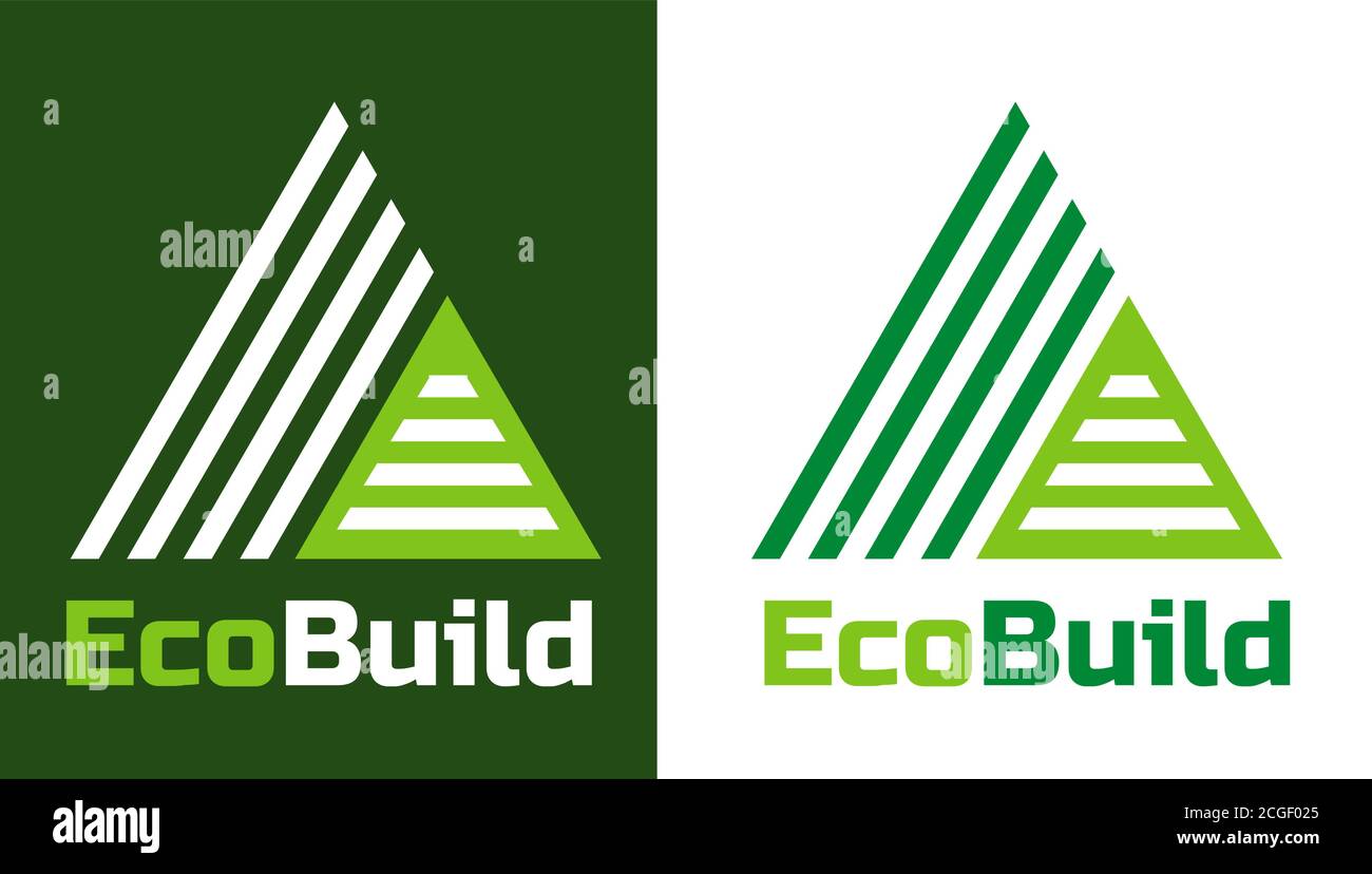 Logo et symboles de la maison. Logo vecteur immobilier écologique ...