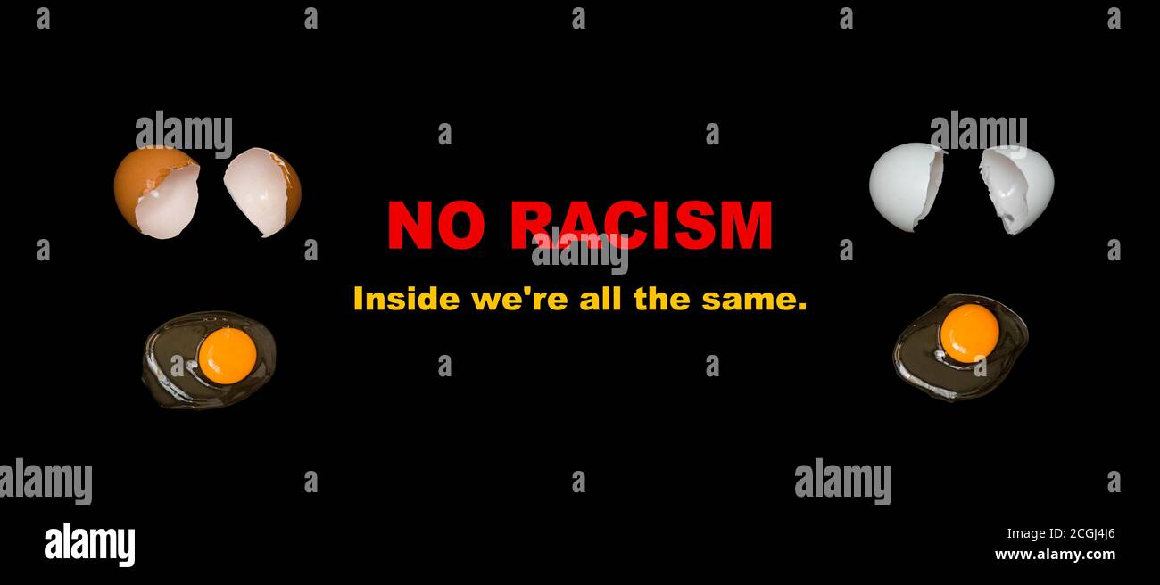 Affiche non au racisme Banque de photographies et d’images à haute ...