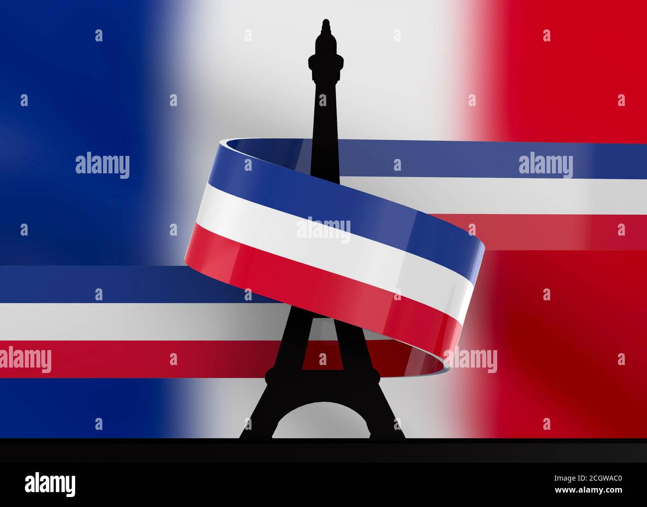 Ruban tricolore Banque de photographies et d’images à haute résolution - Alamy