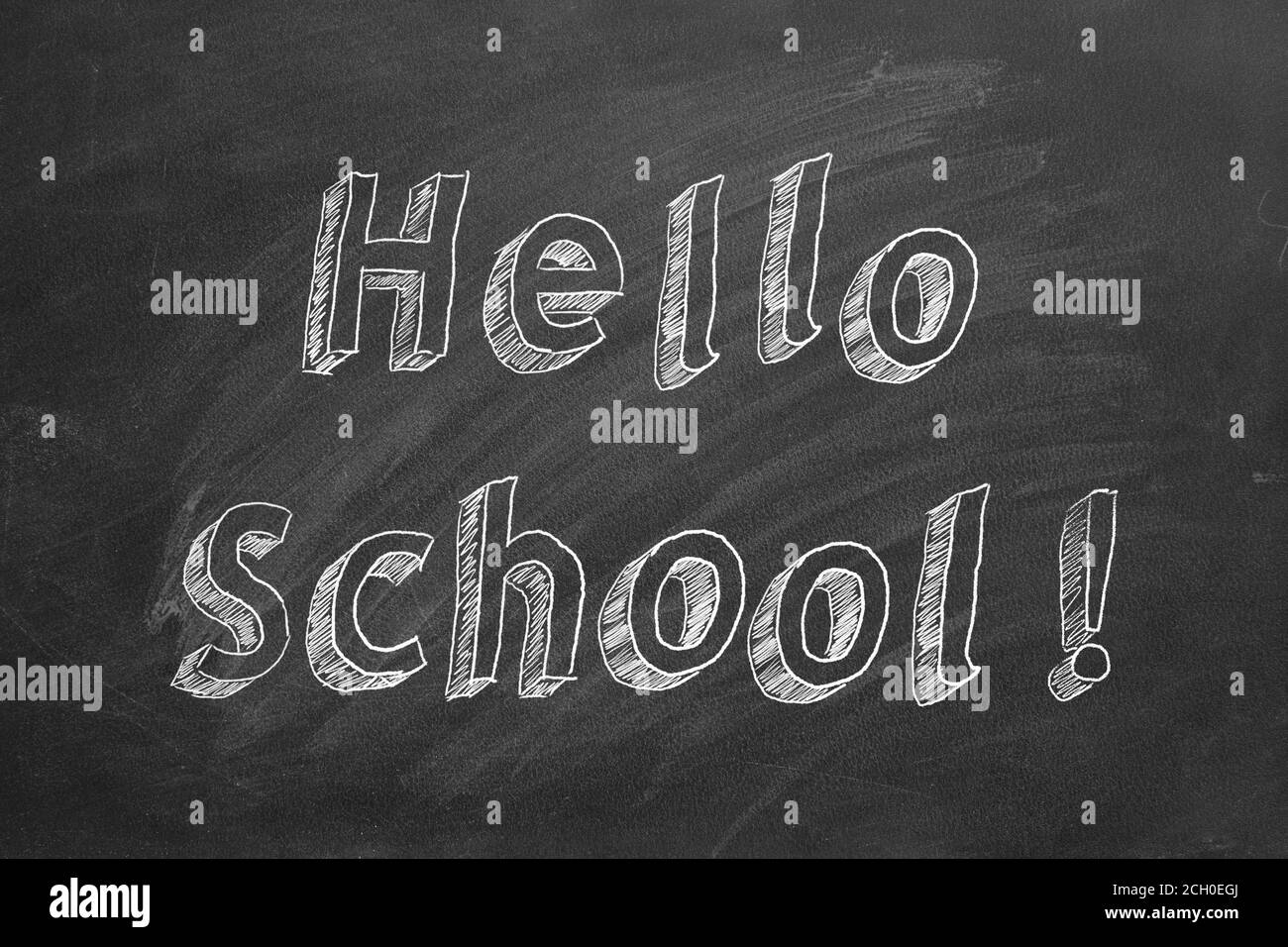 Welcome back to school Banque d'images noir et blanc - Alamy