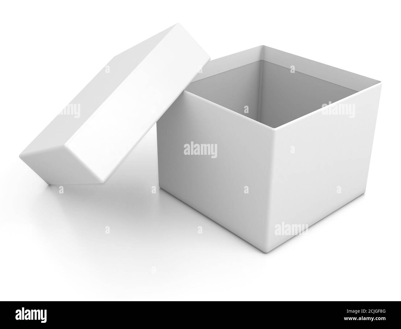 Boîte ouverte Banque d'images noir et blanc - Alamy