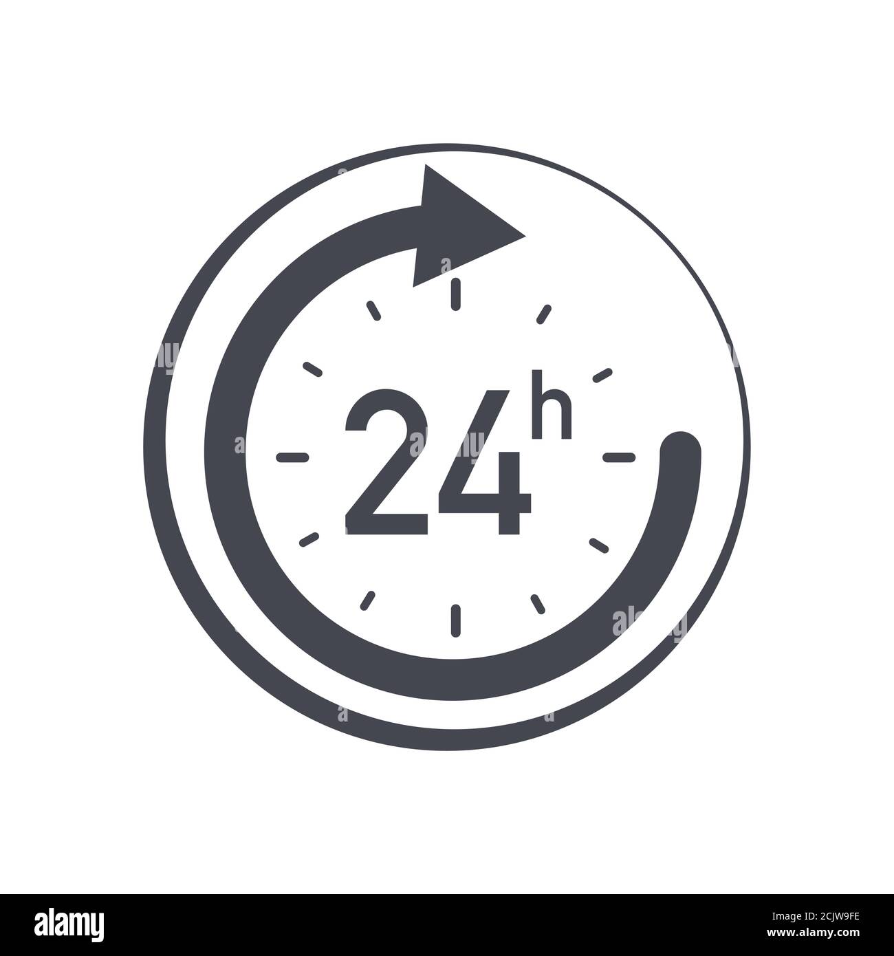 24h Banque d'images vectorielles - Alamy