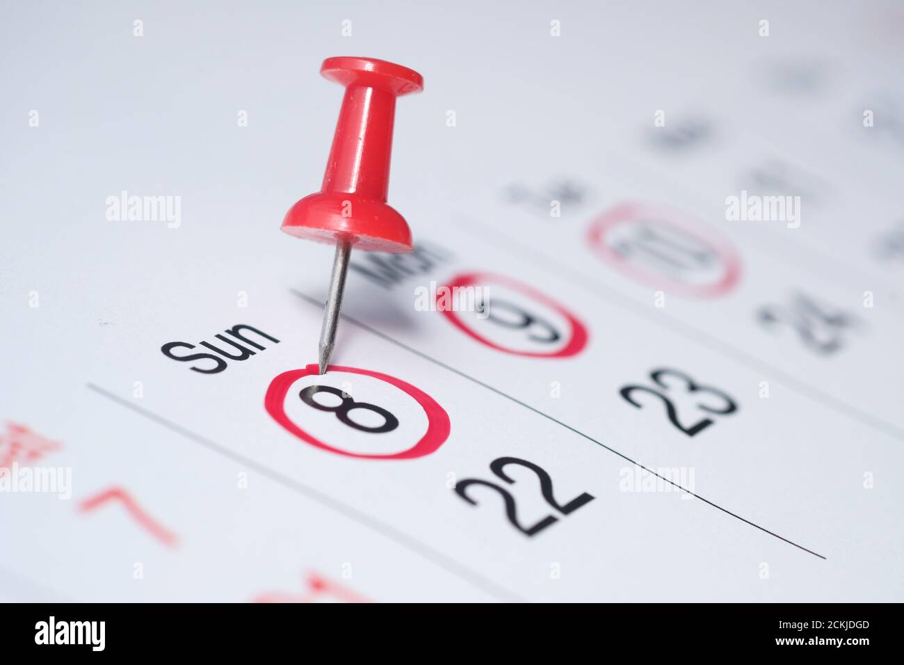 Calendrier Rouge Banque d'image et photos - Alamy