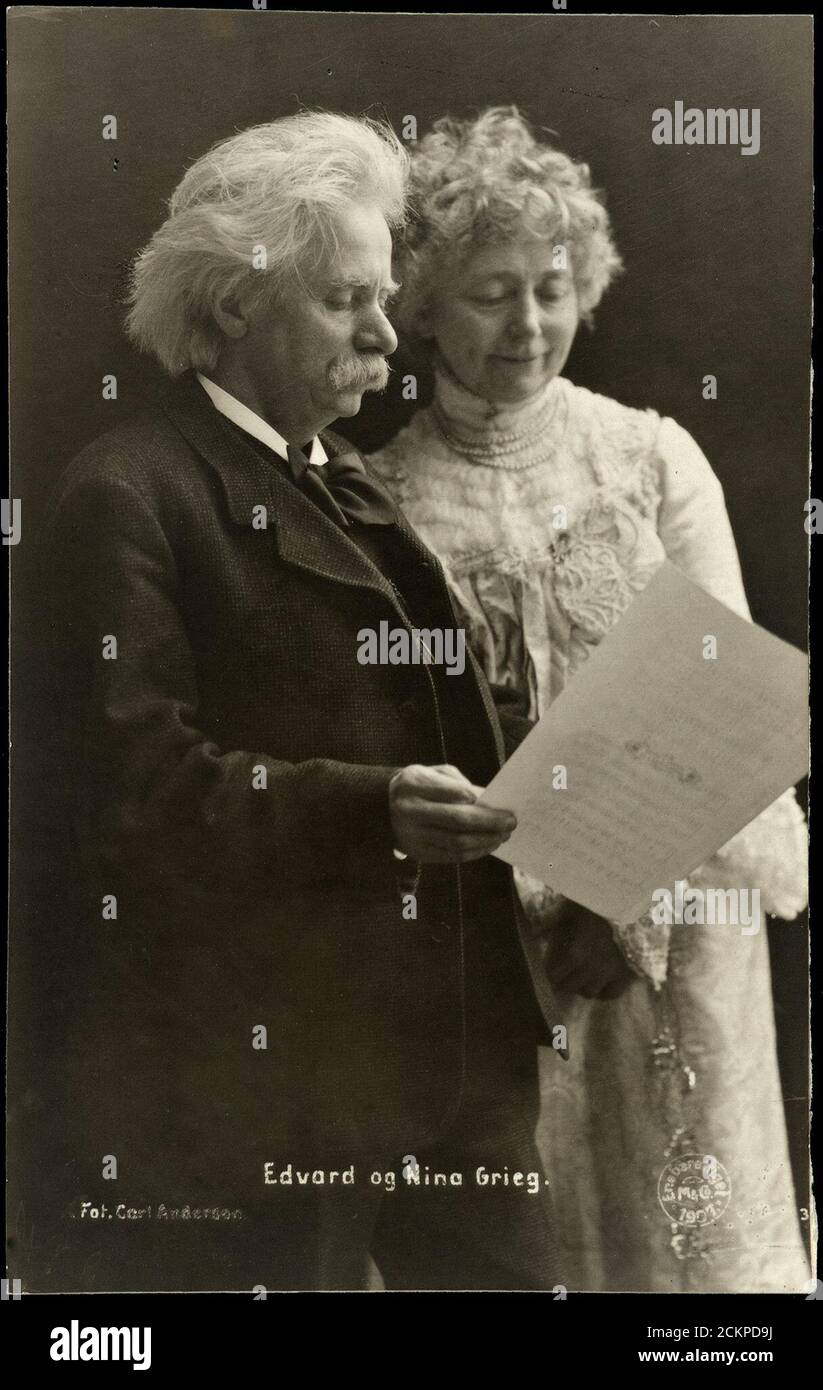 Portrait d'edvard grieg Banque de photographies et d’images à haute ...