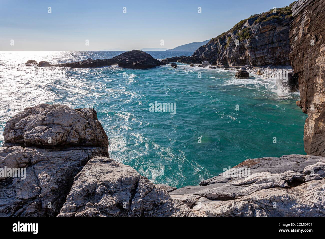 Plages de Grèce, Plage de Mylopotamos, Pélion, quartier de Volos Photo ...