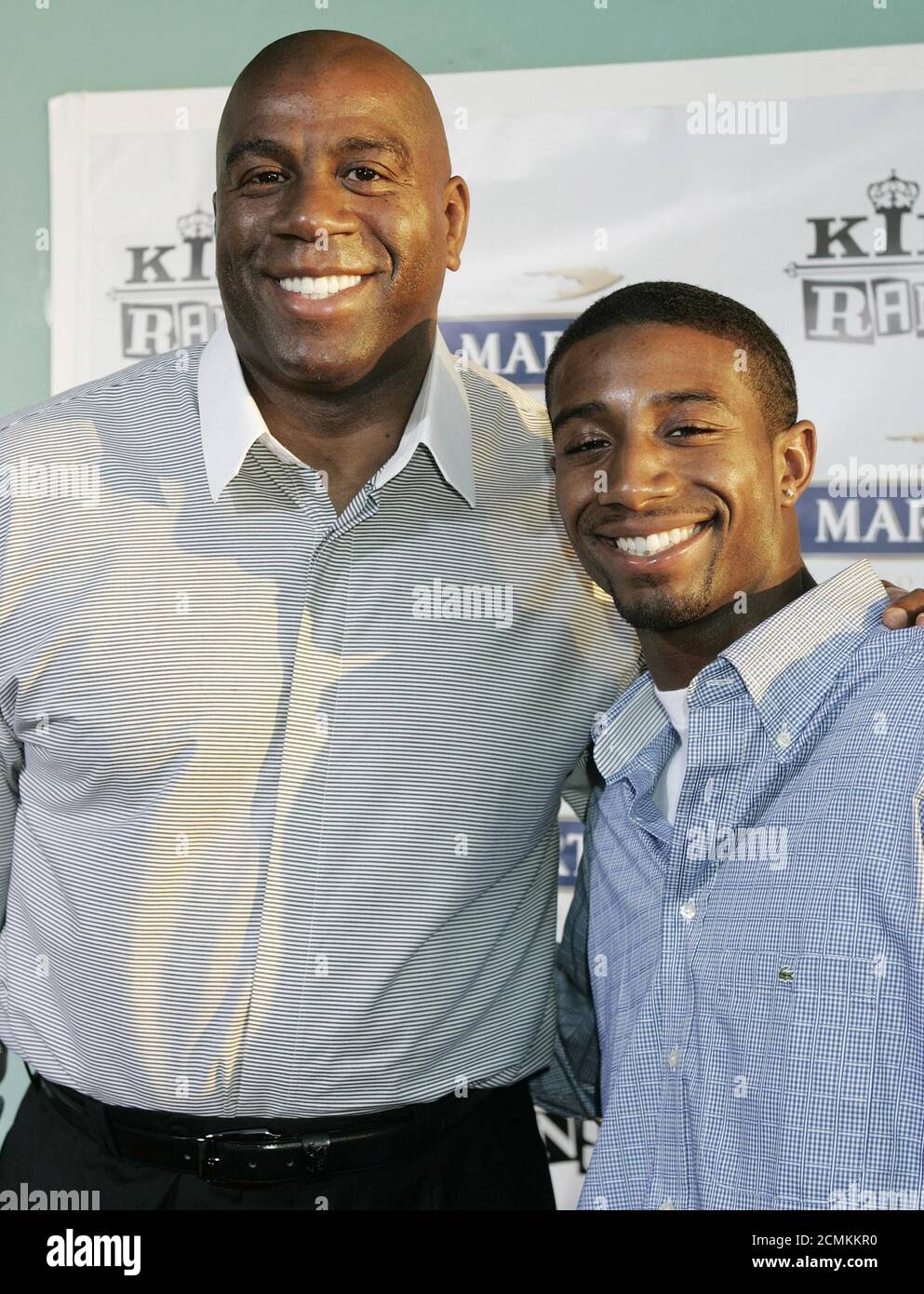 Magic Johnson Son Andre Johnson Banque d'image et photos - Alamy
