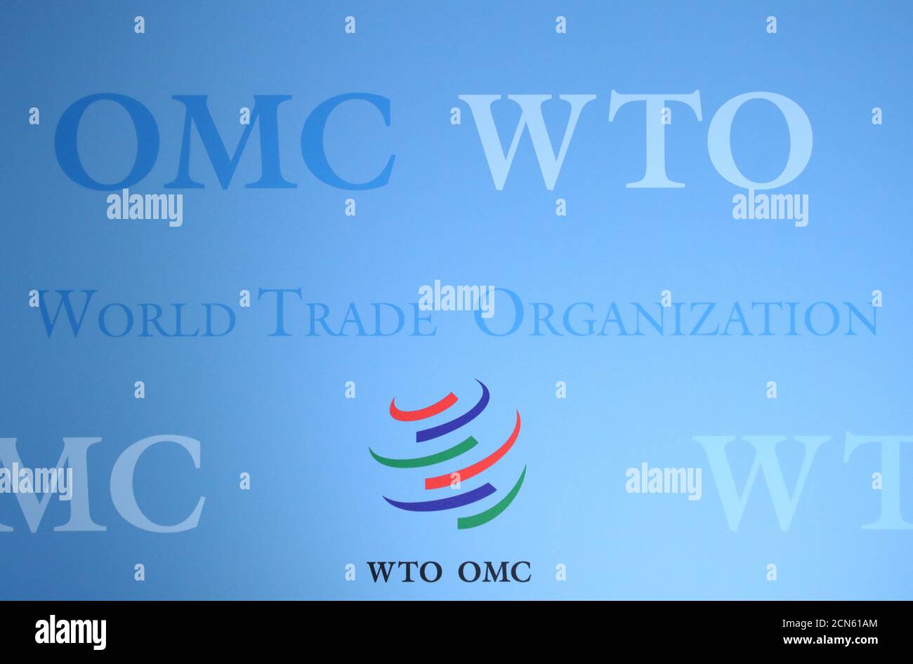 Logo de l'organisation mondiale du commerce Banque de photographies et ...