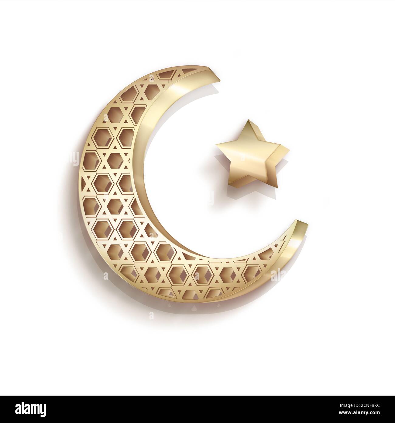 Symbole du croissant de religion musulmane Banque d'images détourées ...