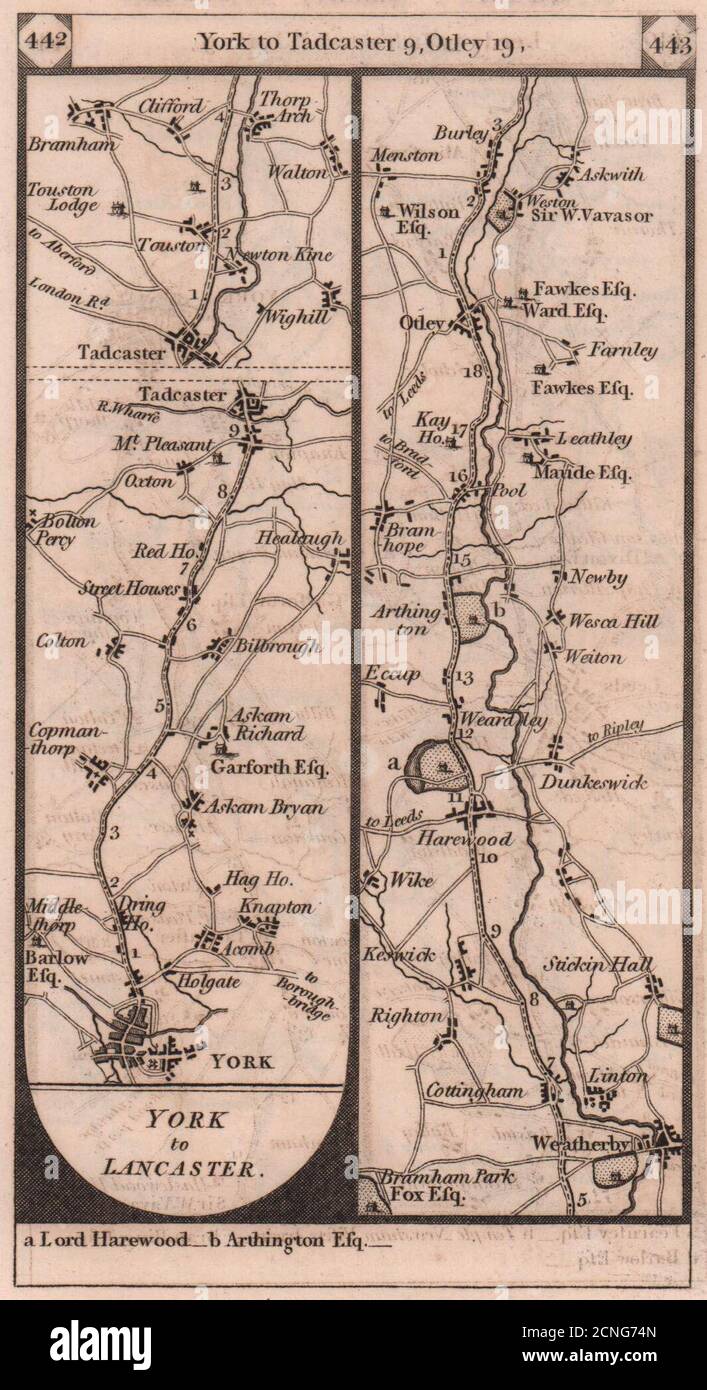 Carte de wetherby Banque de photographies et d’images à haute ...