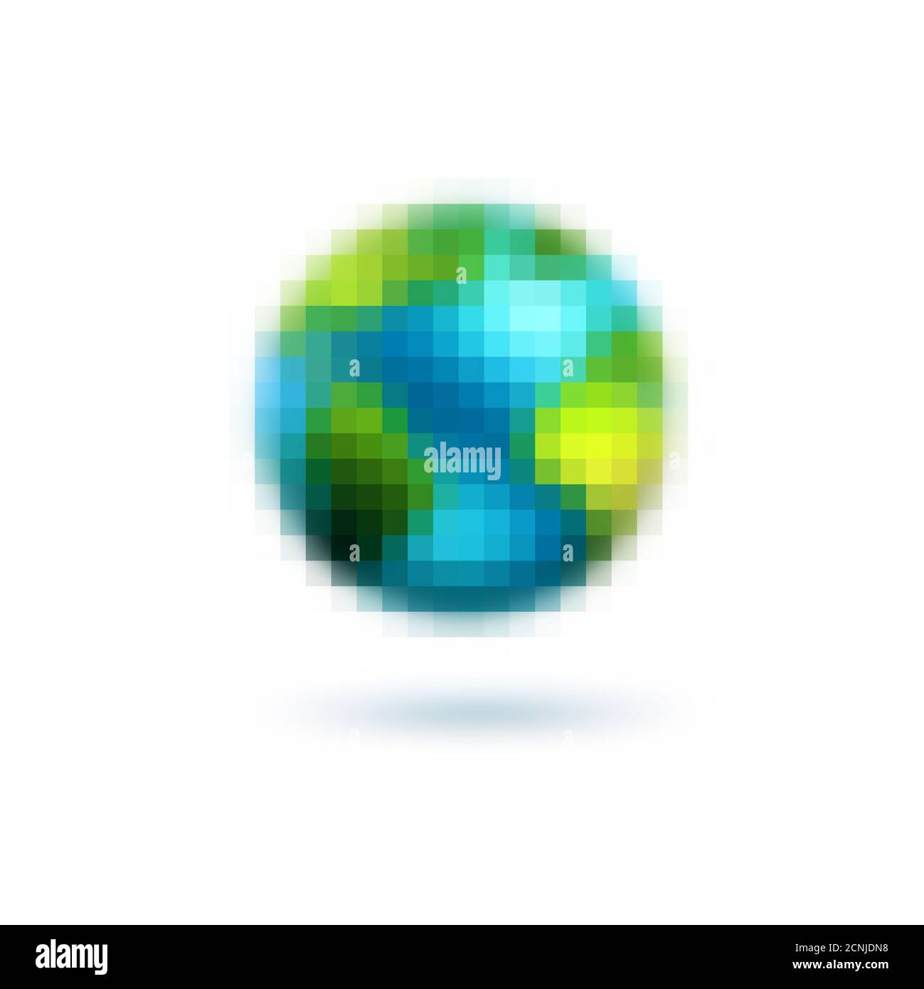 Pixel art style illustration world Banque de photographies et d’images ...