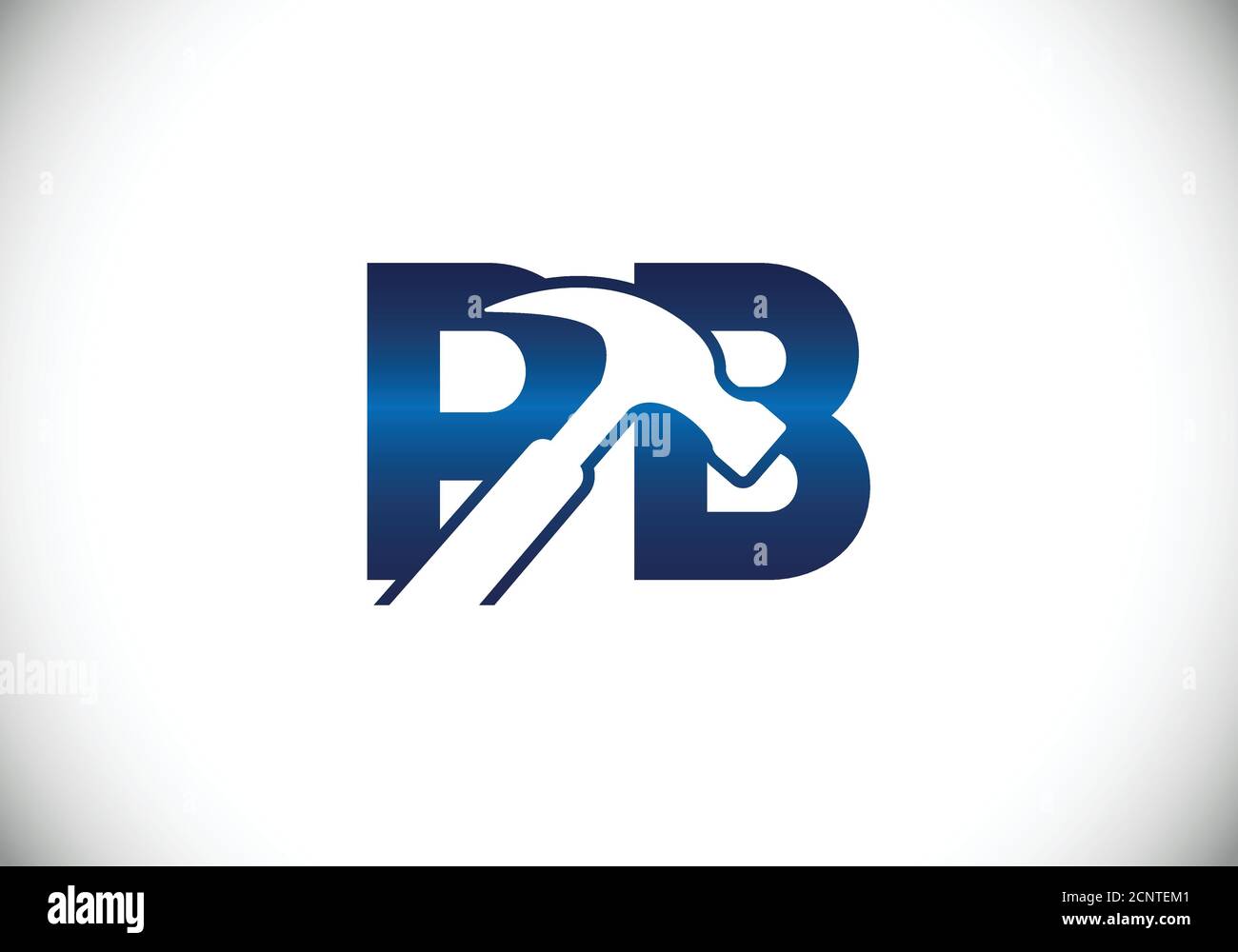 P B lettre initiale logo, symbole alphabétique graphique pour l ...