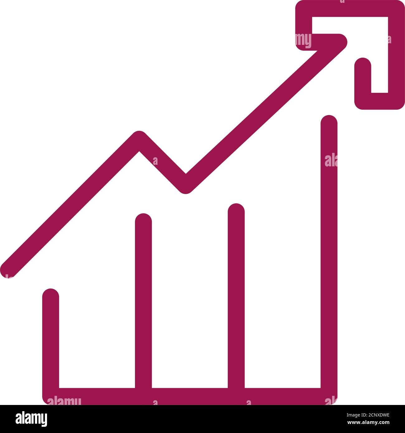 Icône en couleur pour le travail décent et la croissance économique ...