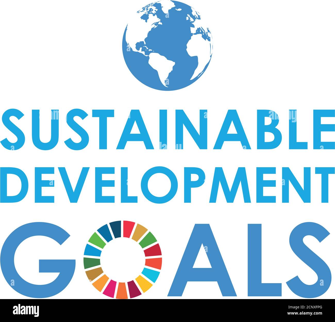 Logo de responsabilité sociale de l'entreprise. Objectifs de ...