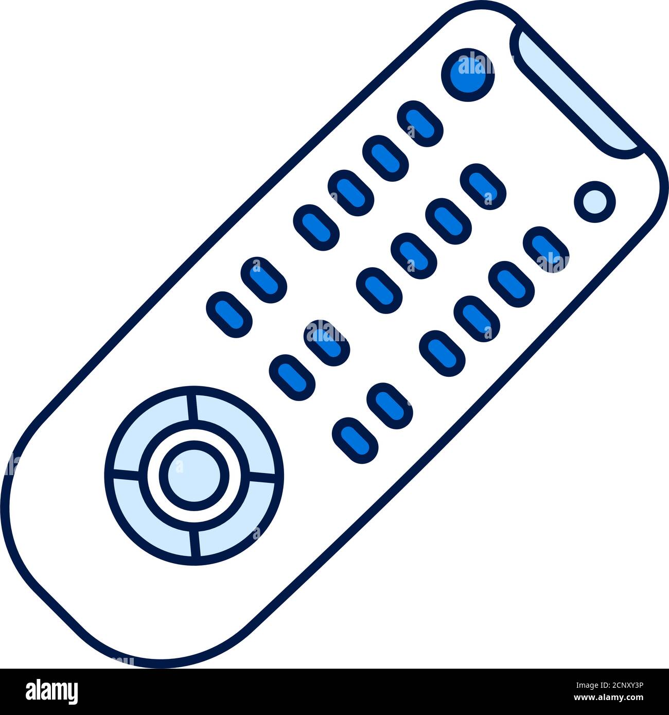 Icône de ligne de couleur de la télécommande. Appareil électronique ...