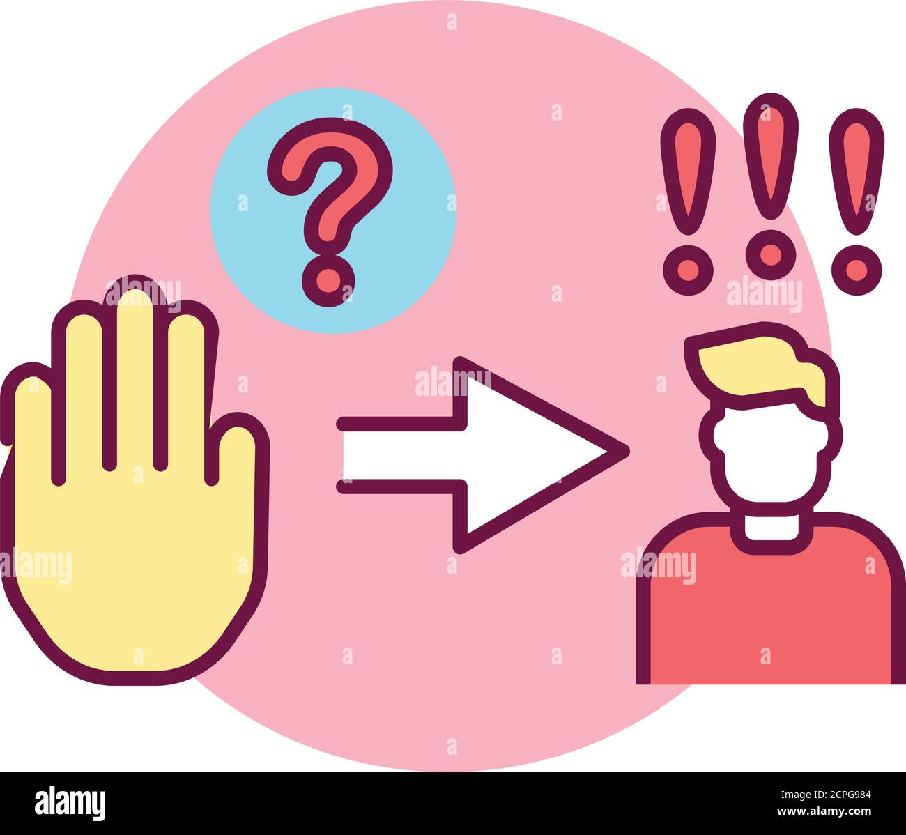 Dès que vous vous calmez, exprimez votre icône de couleur de colère ...