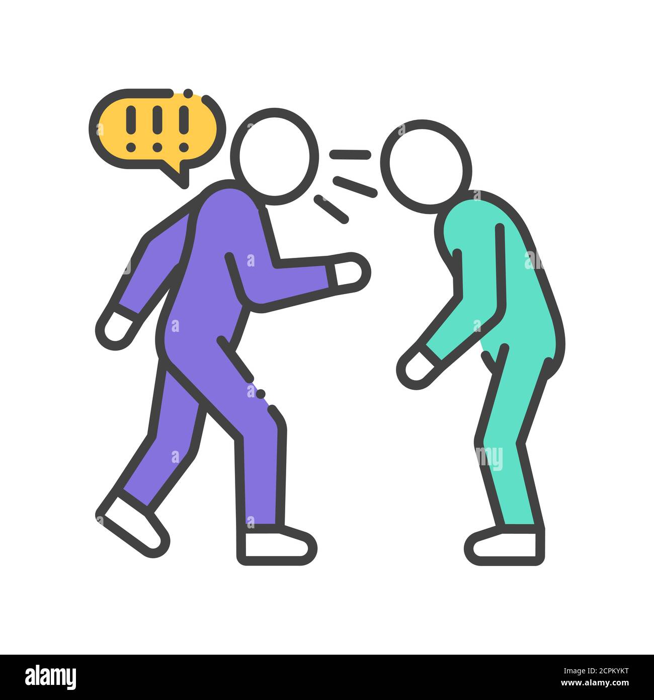 Verbal bullying drawing Banque de photographies et d’images à haute ...