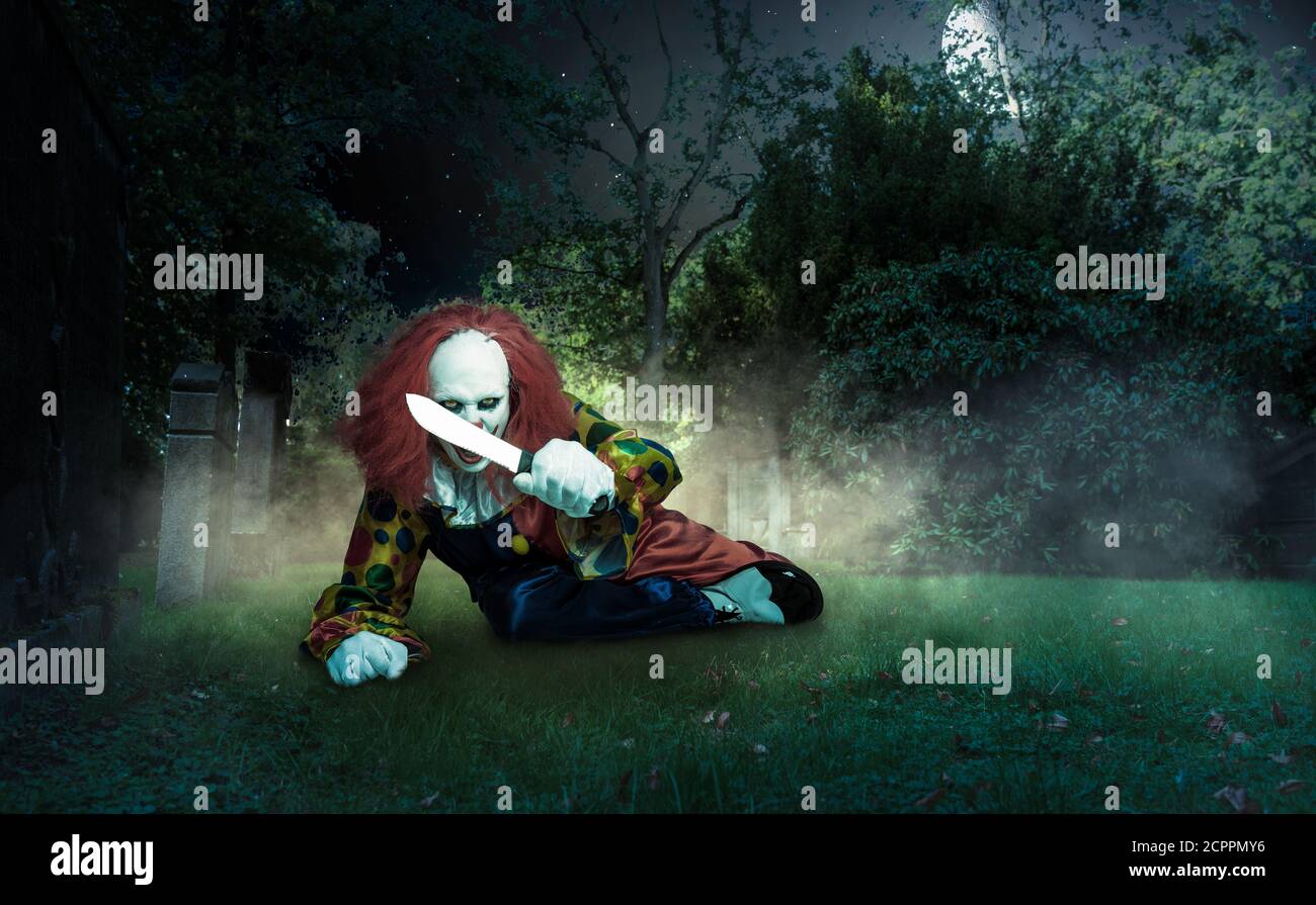 Clown effrayant Banque de photographies et d’images à haute résolution ...
