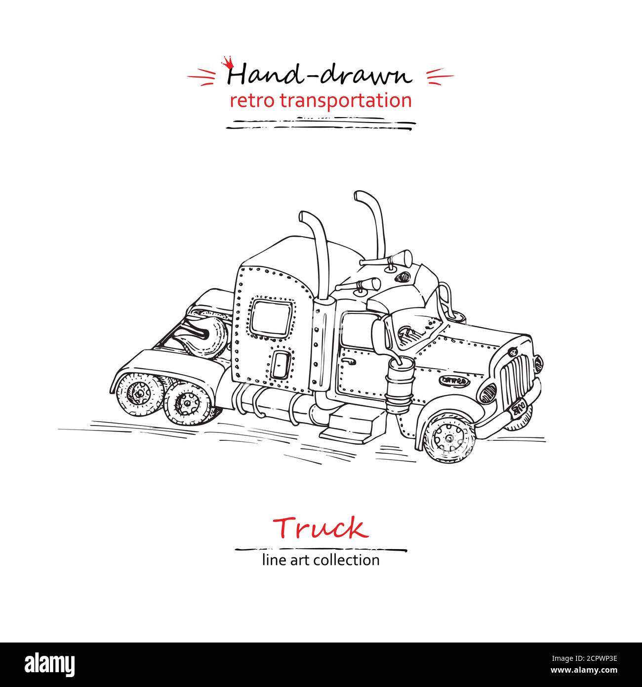 Camion de transport géant Banque d'images vectorielles - Alamy