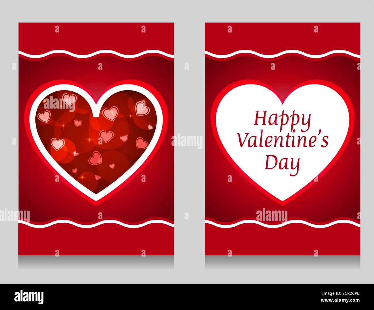 Vintage saint valentin carte de saint valentin cartes Banque de ...