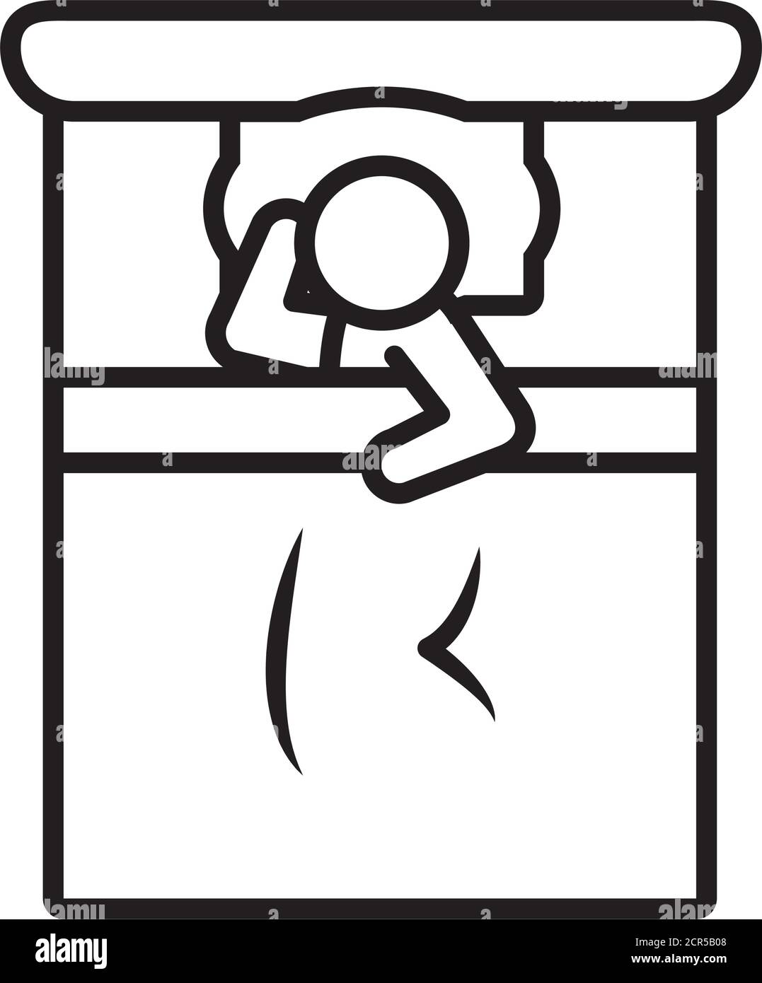 Pictogram sleeping icon resting sleep Banque de photographies et d ...