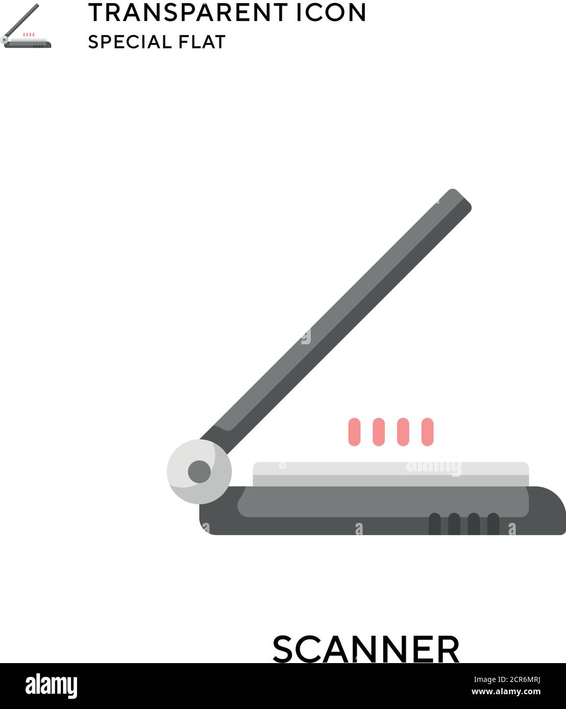 Icône de vecteur du scanner. Illustration de style plat. Vecteur EPS 10 ...