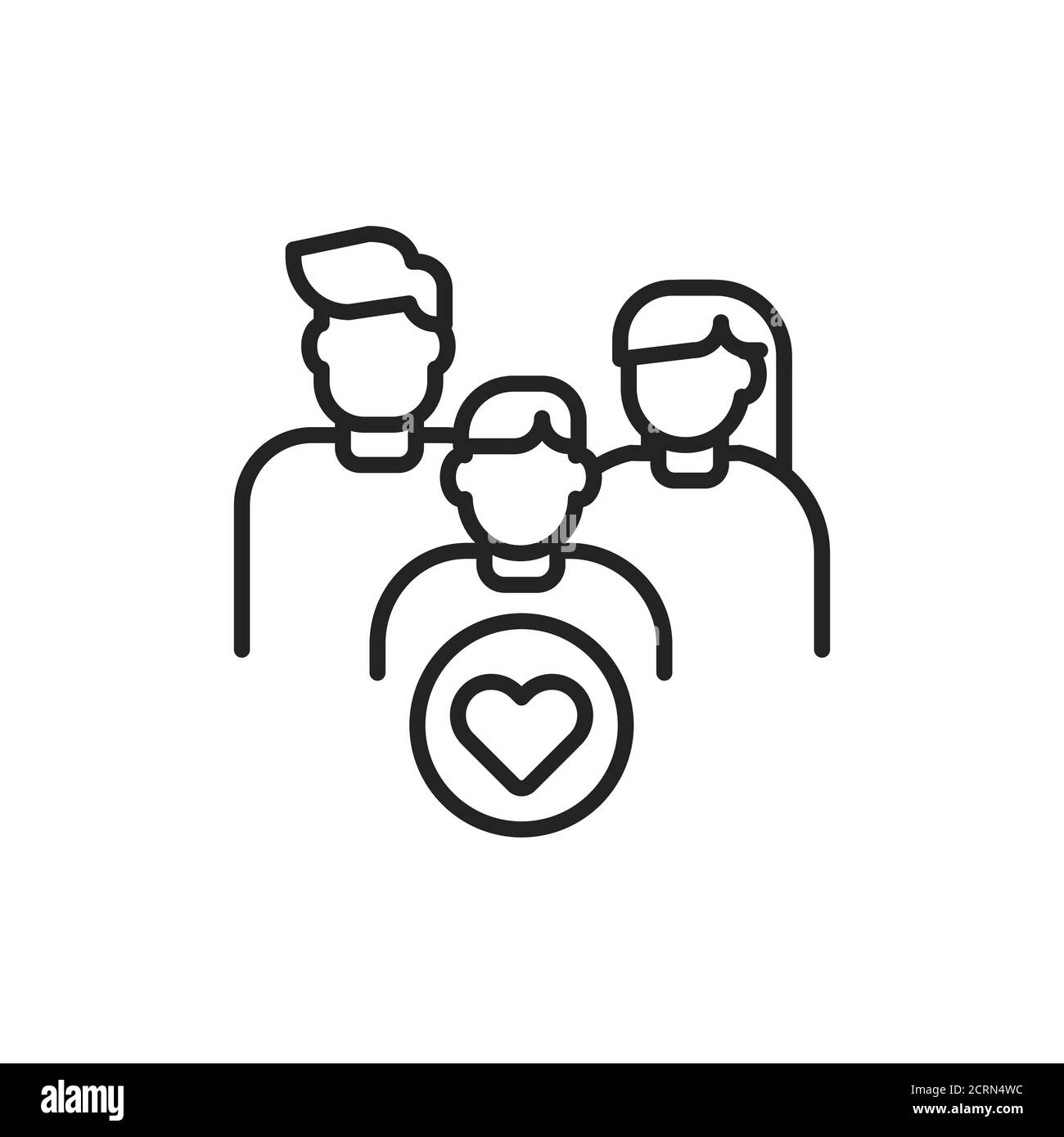 Adoption Enfant Banque d'images vectorielles - Alamy