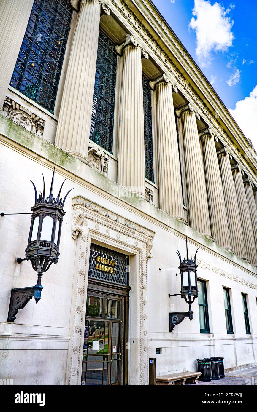 Butler Library, Columbia University, New York City, New York, États ...