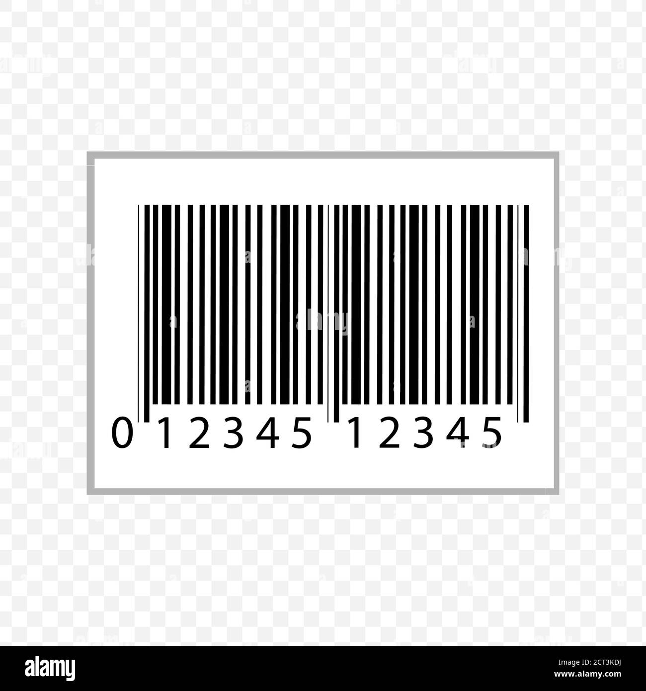 Icône de code-barres réaliste. Un code-barres moderne simple et plat ...
