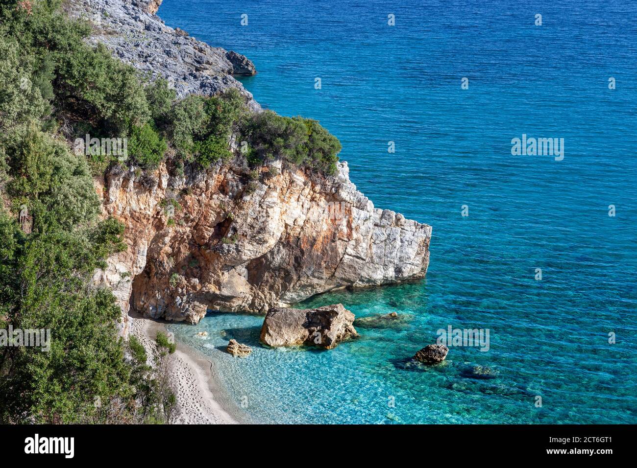 Plages de Grèce, plage de Mylopotamos d'en haut, Pélion, quartier de ...