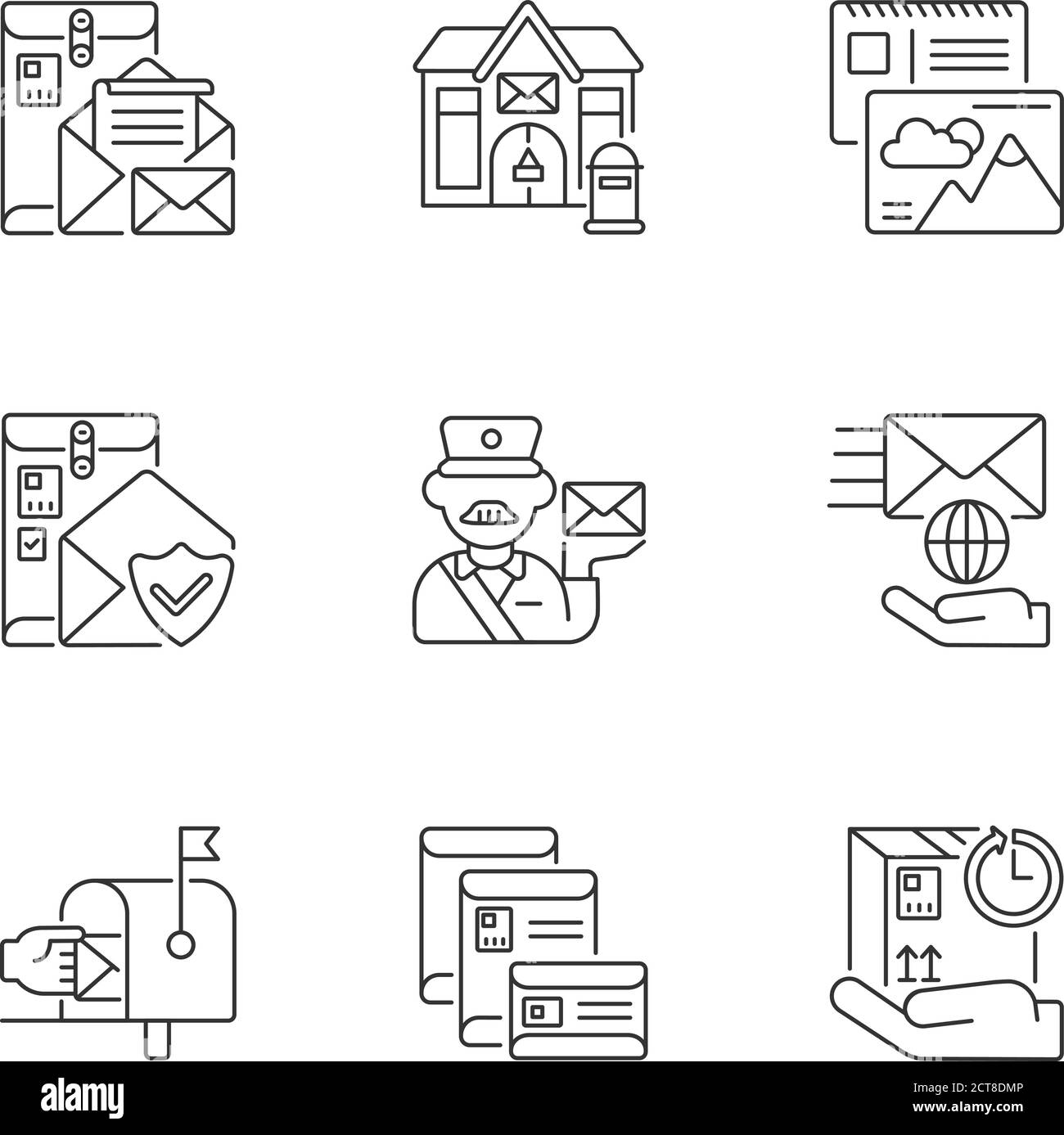 Logo de la poste Banque d'images noir et blanc - Page 2 - Alamy