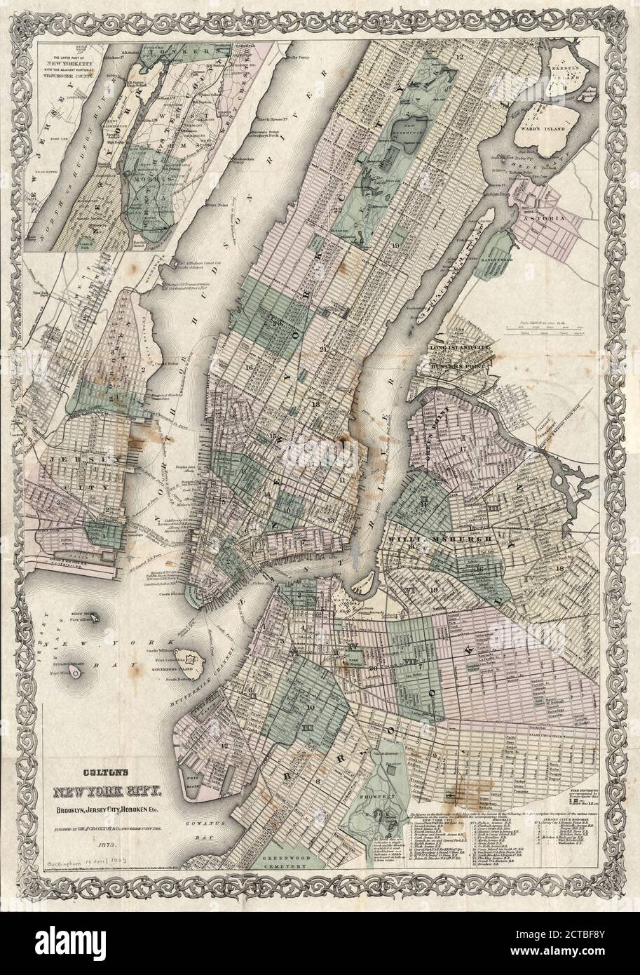Map of hoboken Banque de photographies et d’images à haute résolution ...