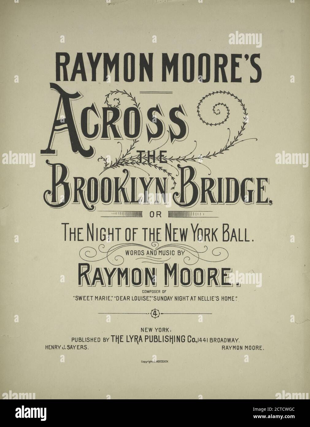 1895 brooklyn bridge Banque de photographies et d’images à haute ...