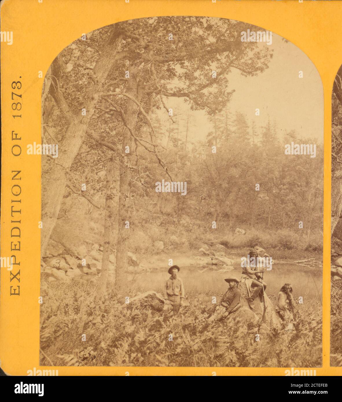 Coyotero apache scouts au lac apache Banque de photographies et d ...