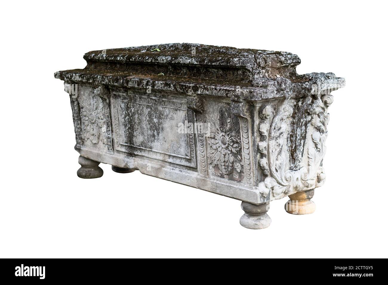 Ancienne tombe en pierre dans le cimetière Photo Stock - Alamy