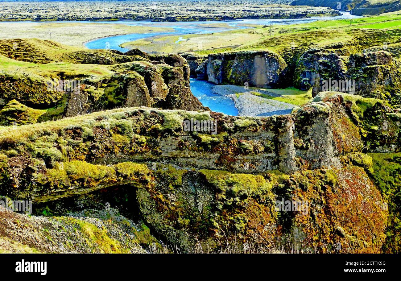 Fjadrargljufur canyon iceland Banque de photographies et d’images à ...