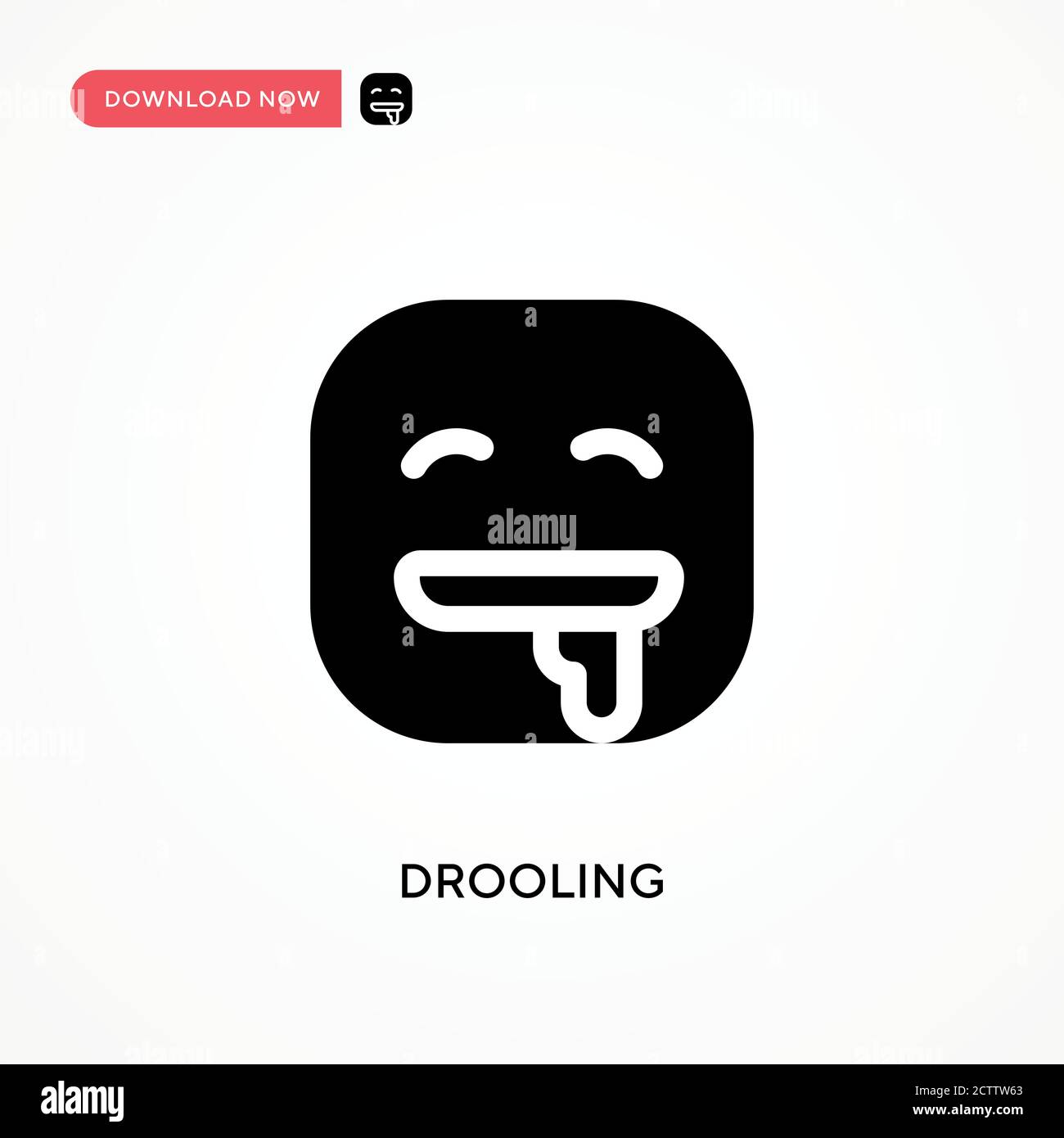 Bave emoji Banque d'images vectorielles - Alamy