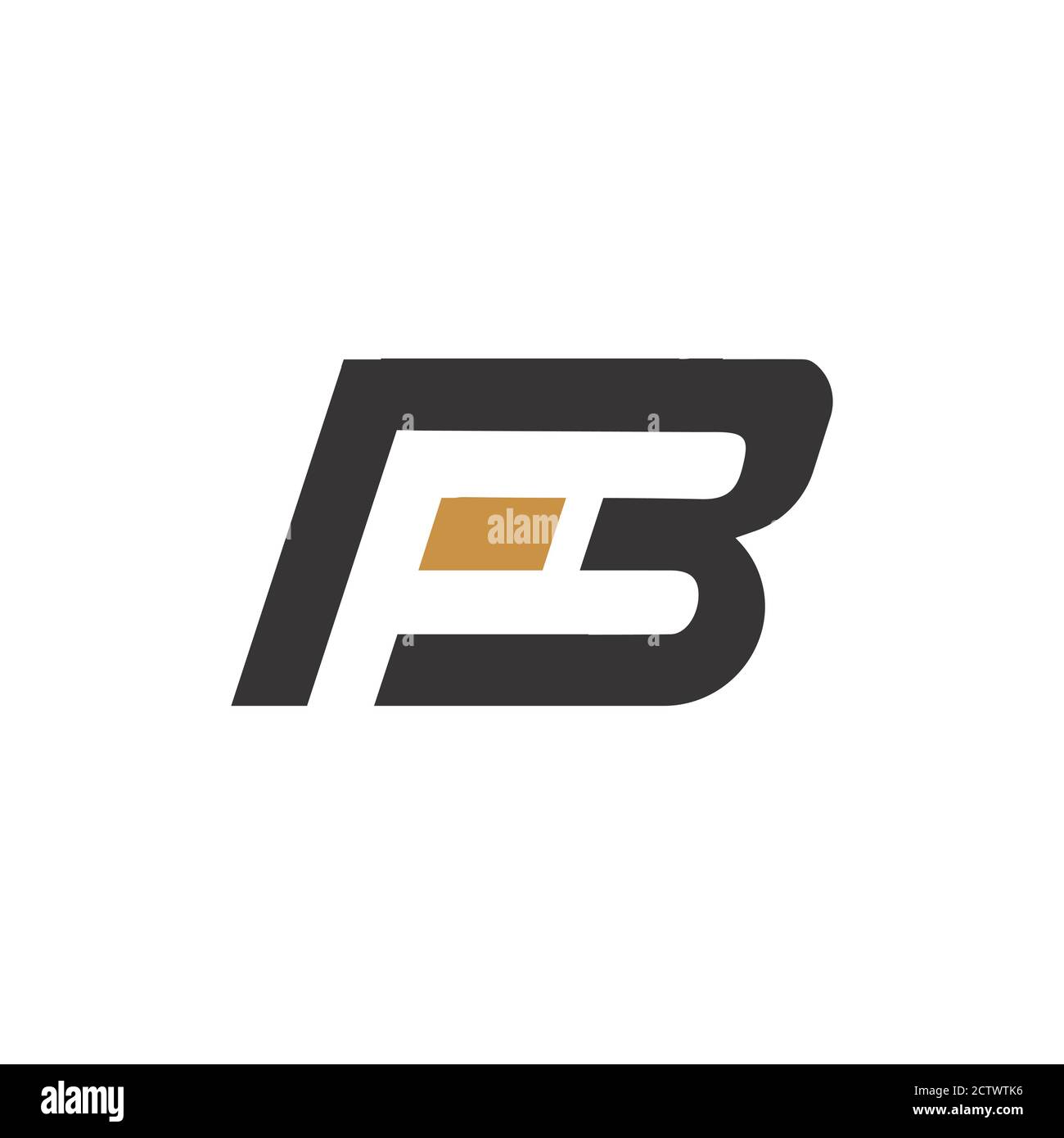 Modèle de dessin vectoriel de lettre initiale pour le logo Bf ou le ...