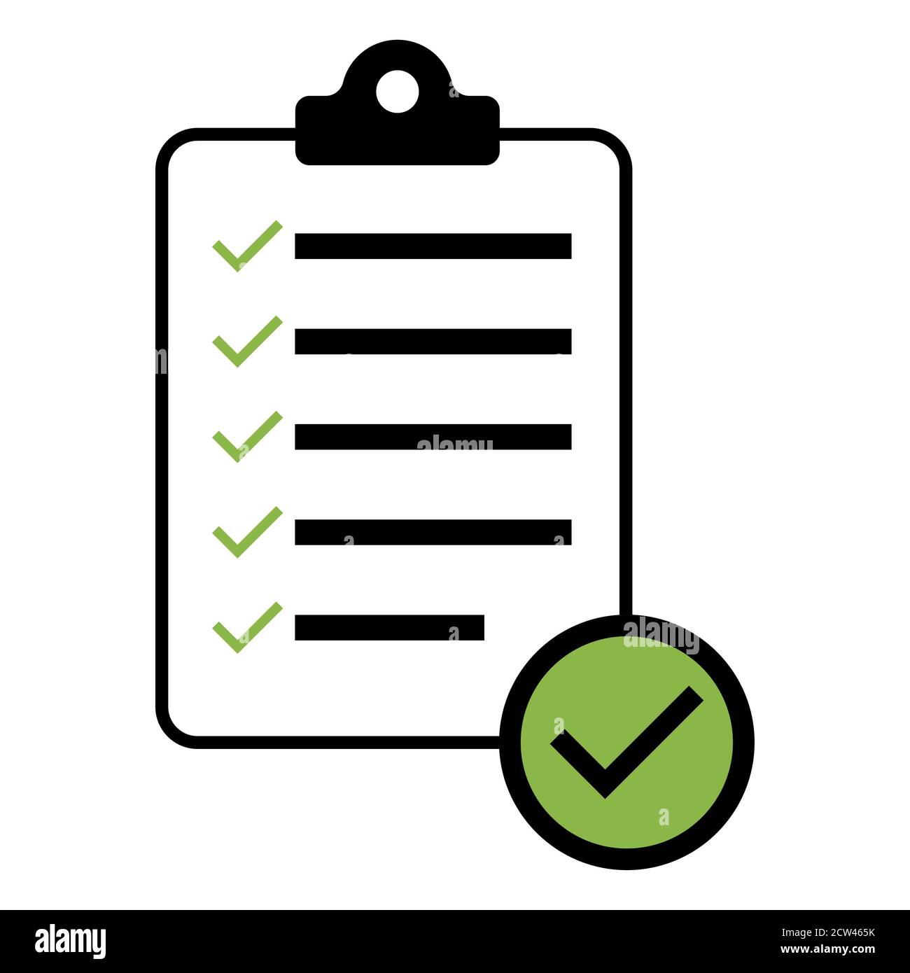 Symbole De La Liste De Contrôle