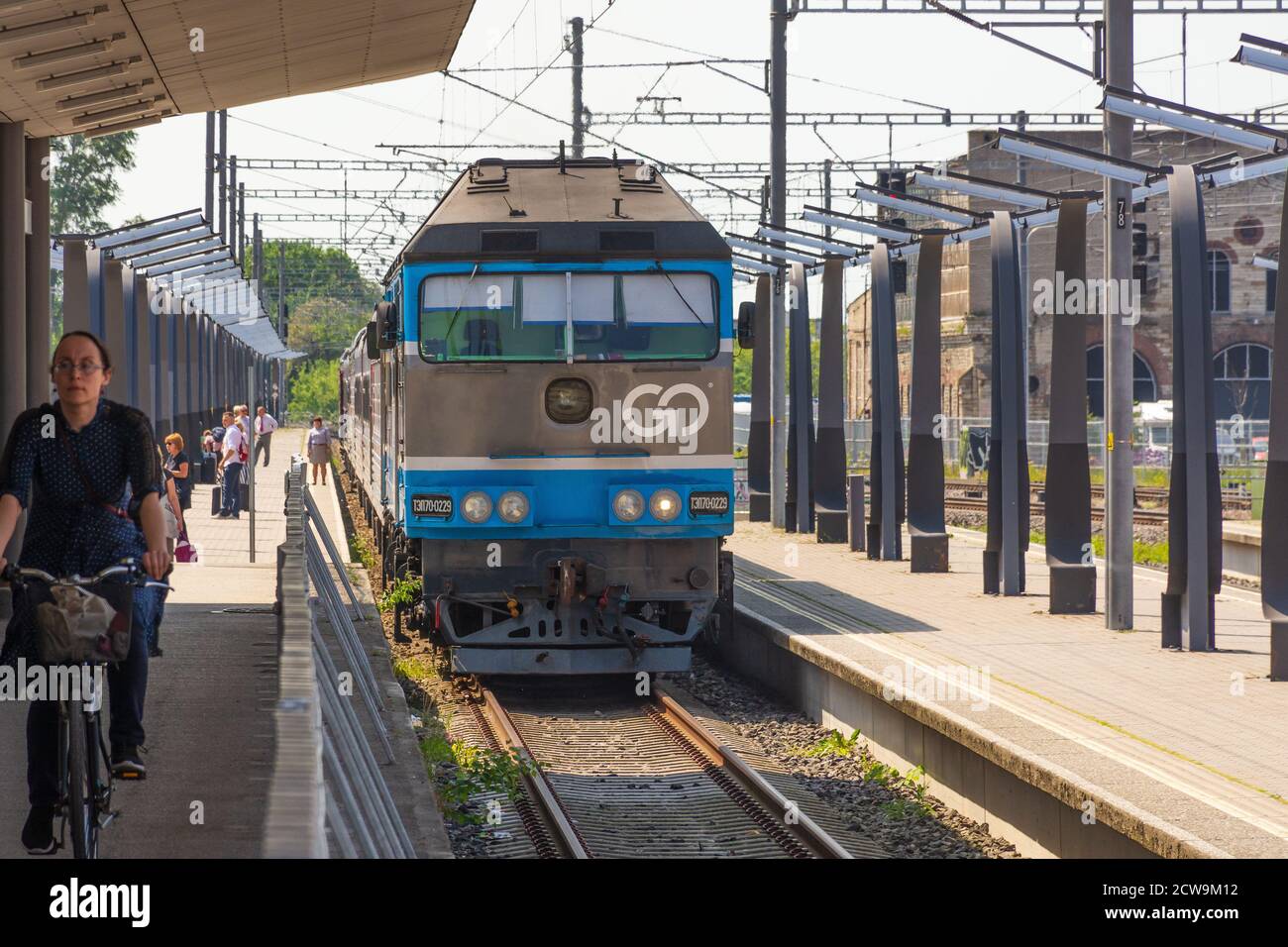 Railway station tallinn estonia train Banque de photographies et d ...