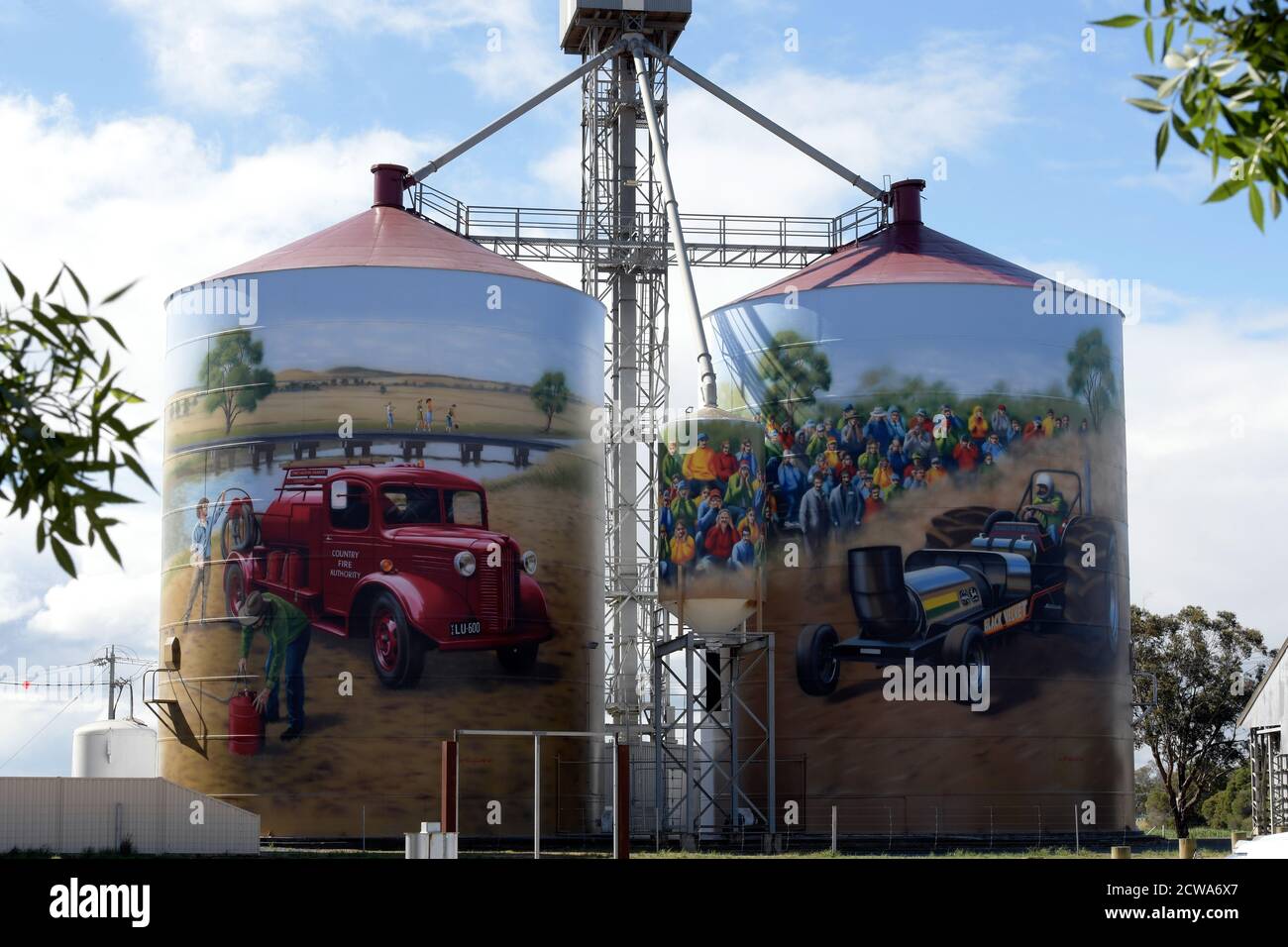 Art de silo de colbinabbin Banque de photographies et d’images à haute ...