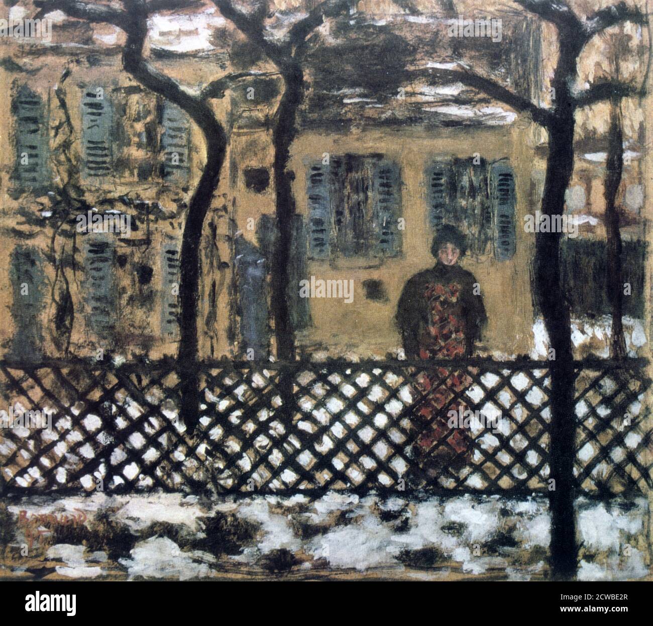 Derrière le Fence', c1895. Artiste: Pierre Bonnard. Bonnard était un ...