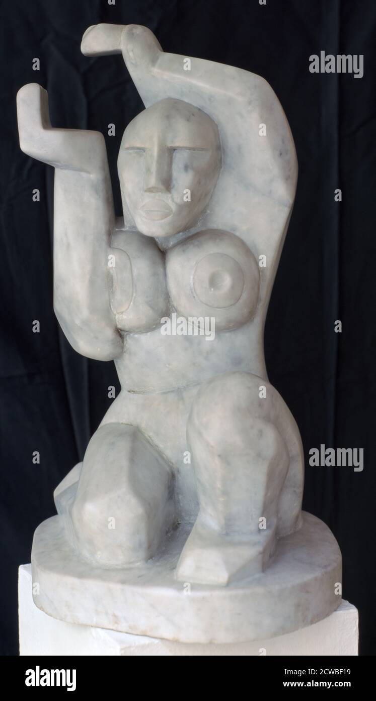 Assis femme', c1911-1915. Artiste: Henri Gaudier-Brzeska. Henri Gaudier ...
