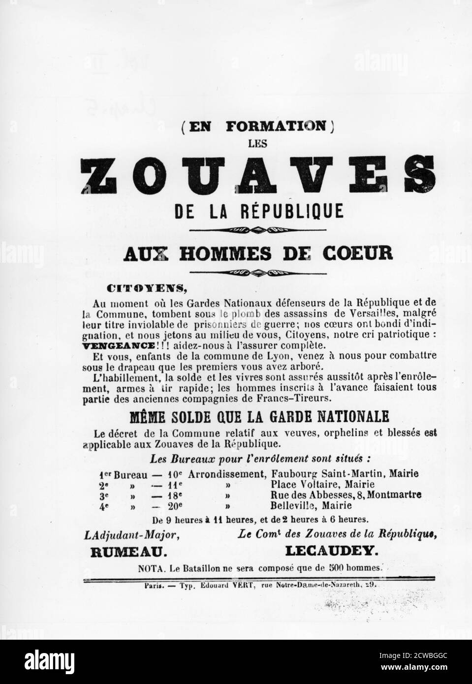 Zouaves paris Banque de photographies et d’images à haute résolution ...