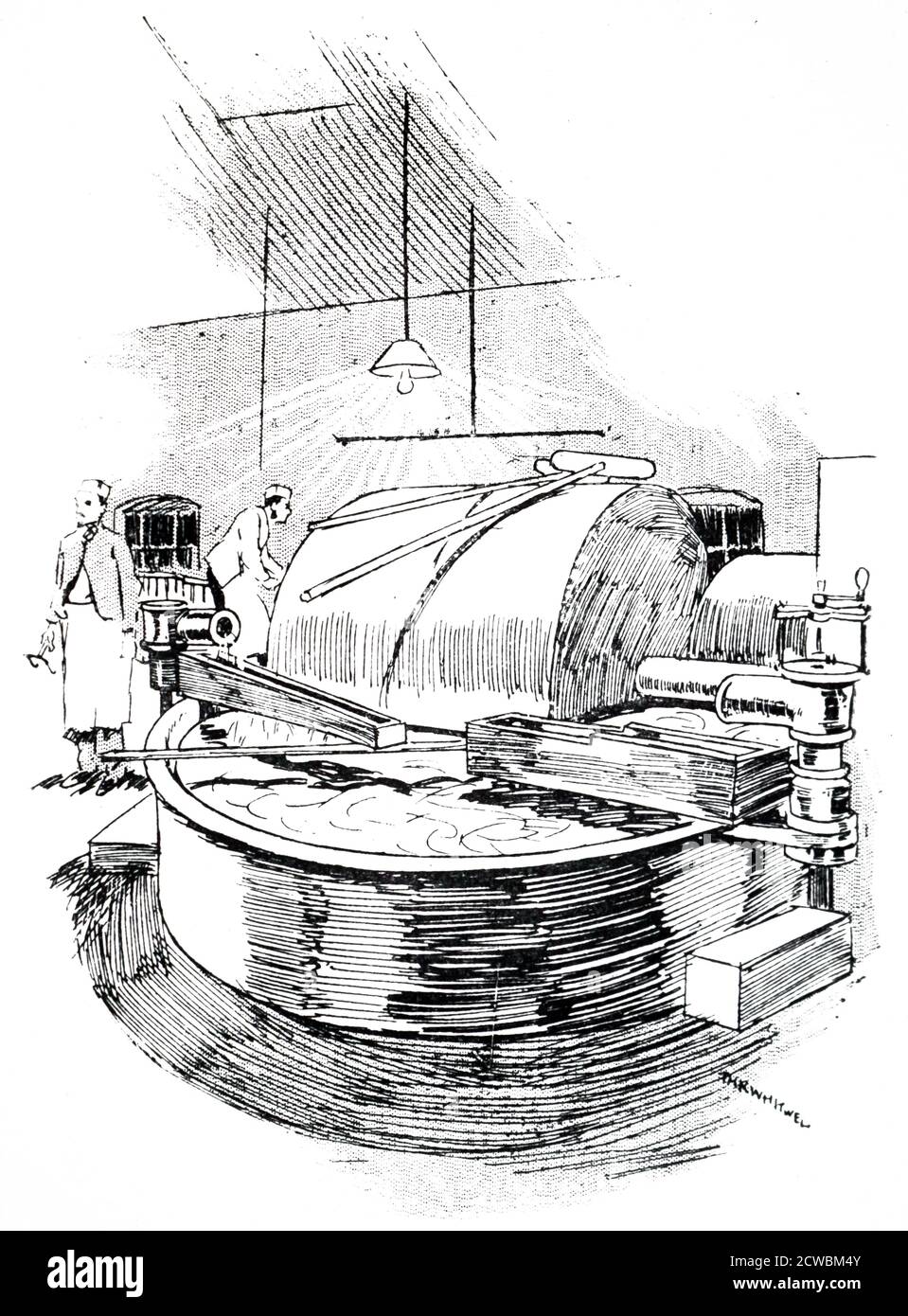 Paper making machine 19th century Banque de photographies et d’images à ...